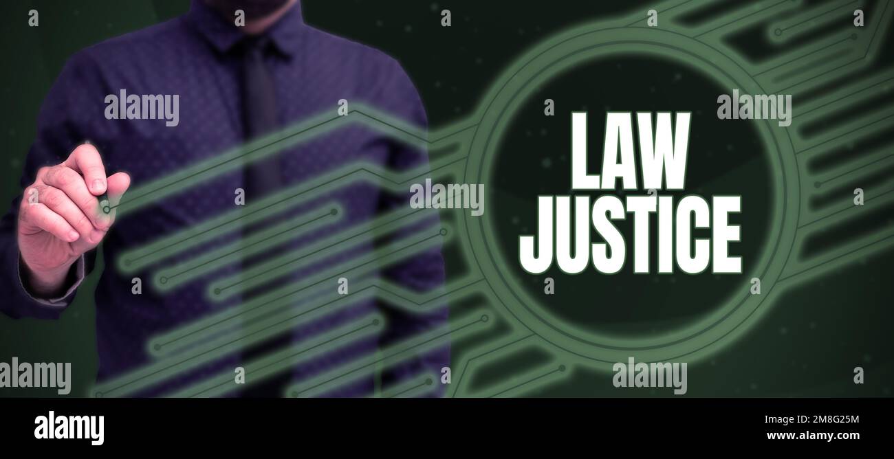 Text showing inspiration Law Justice. Word Written on a scheme or ...