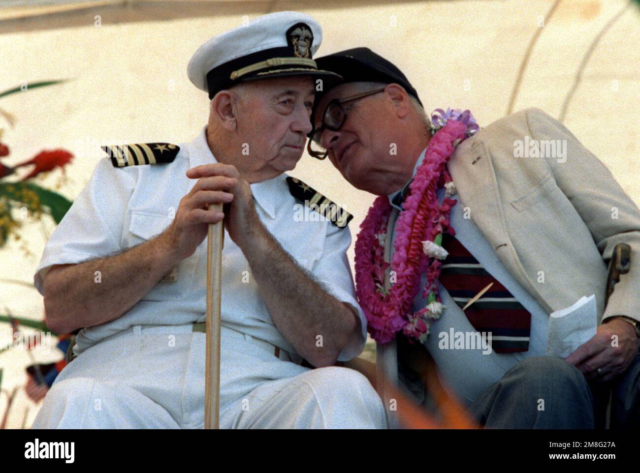 Retired CAPT Donald K. Ross, left, and retired CAPT Joseph K. Taussig ...