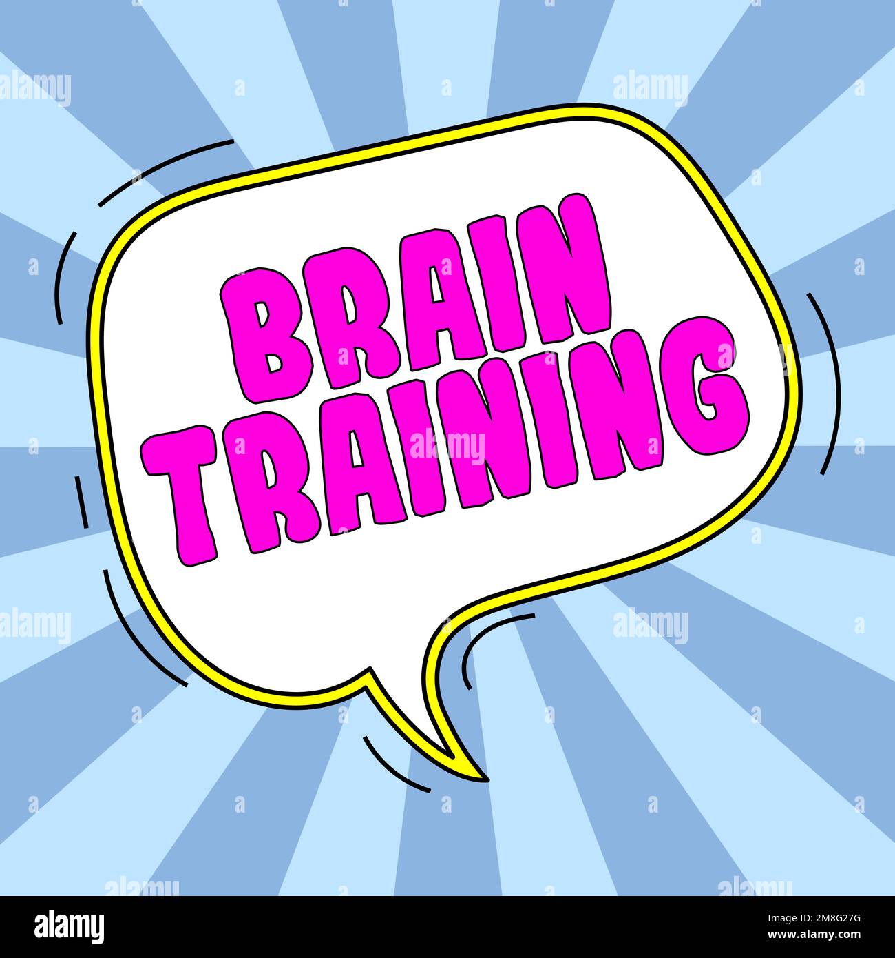 Conceptual caption Brain Training. Business concept mental activities ...
