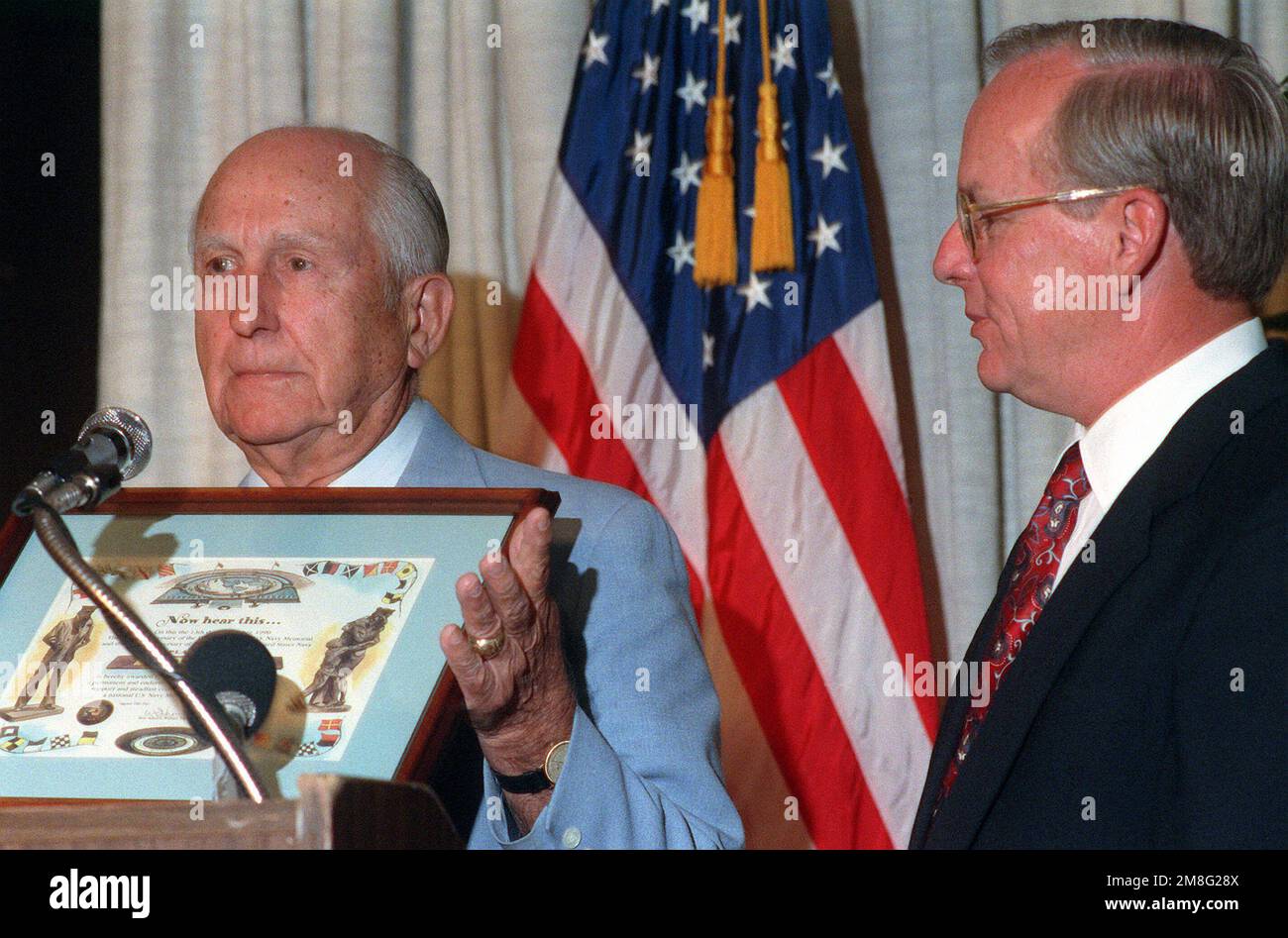 Retired ADM Thomas Moorer, USN, former chairman of the Joint Chiefs of ...