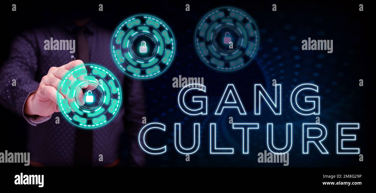Conceptual display Gang Culture. Business overview particular ...