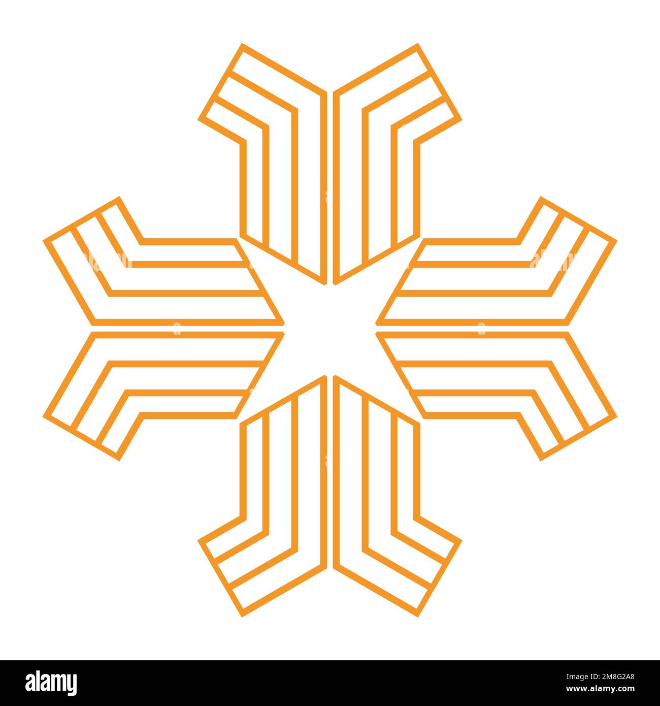 modern geometric hexagonal shape design element Stock Photo - Alamy