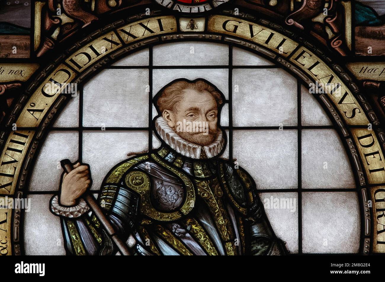 William the Silent, Prince of Orange, wearing magnificent gold etched ...