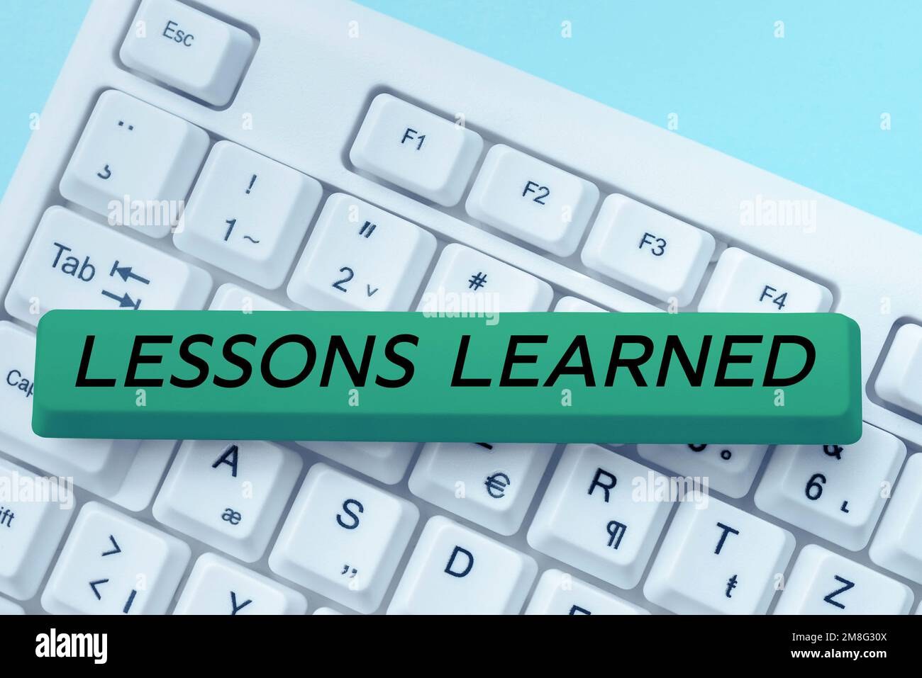 Text sign showing Lessons Learned. Concept meaning Promote share and ...