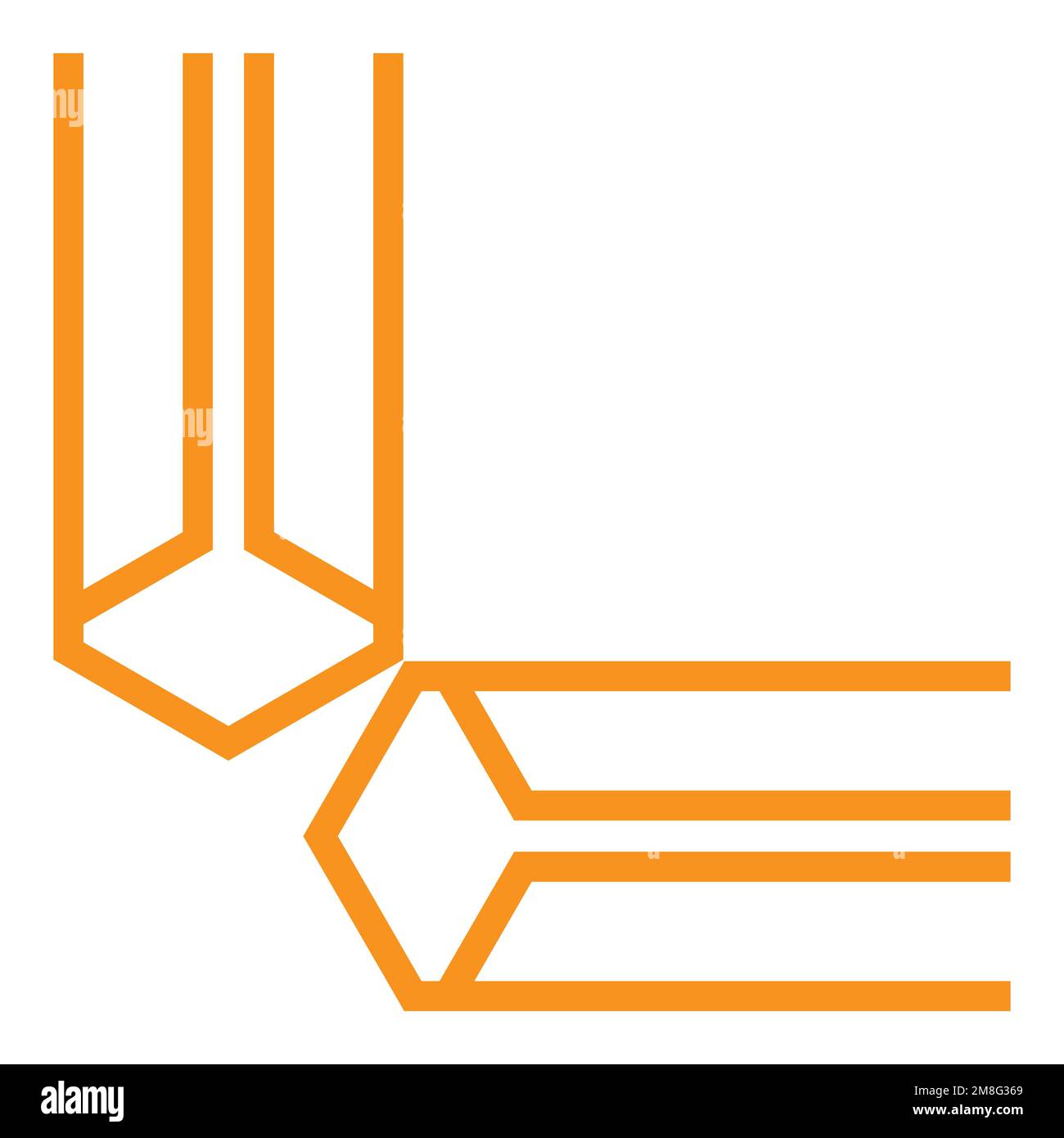 modern geometric hexagonal shape design element Stock Photo - Alamy