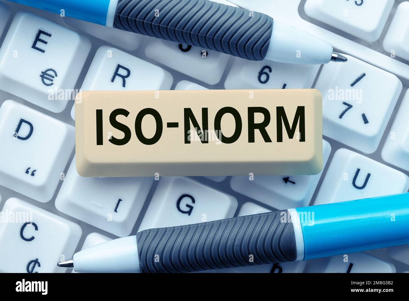 Text caption presenting Iso Norm. Word Written on An accepted standard ...