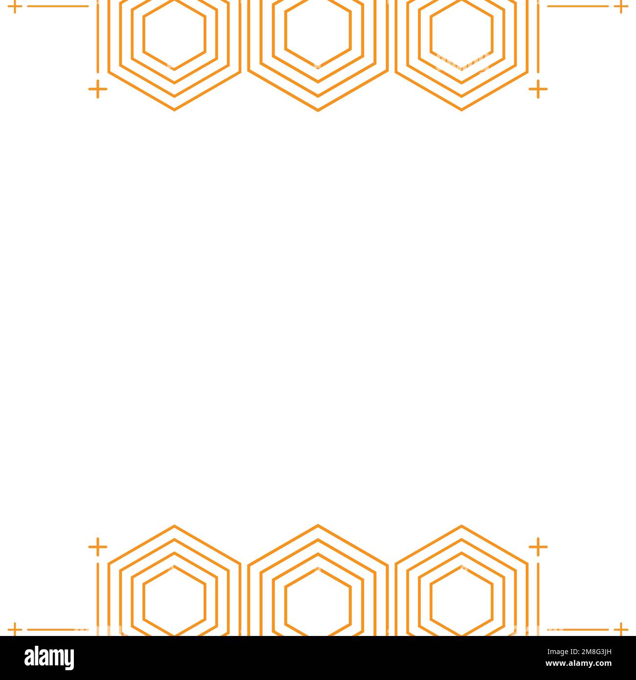 modern geometric hexagonal shape design element Stock Photo - Alamy