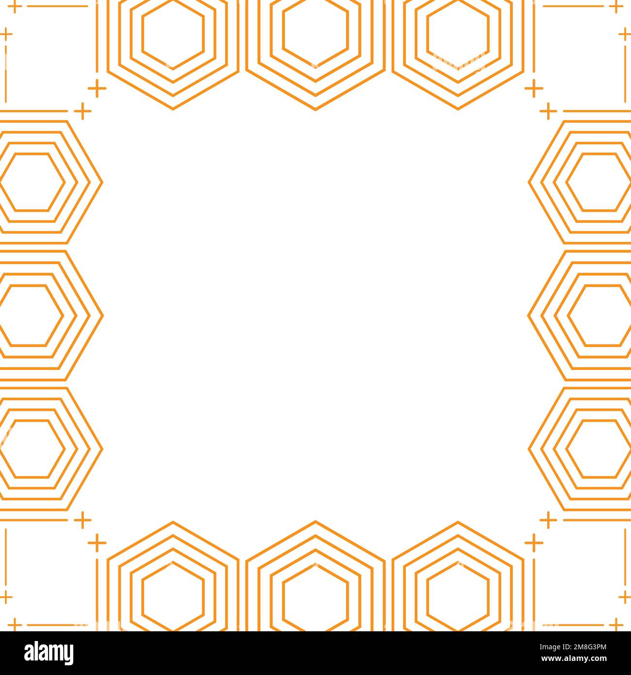 modern geometric hexagonal shape design element Stock Photo - Alamy