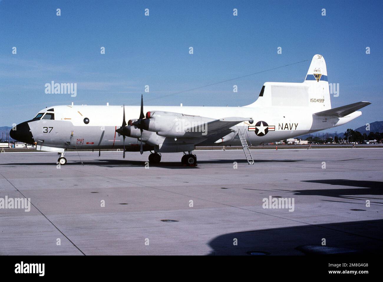 A left side view of an EP-3A Orion aircraft of the Pacific Missile Test ...