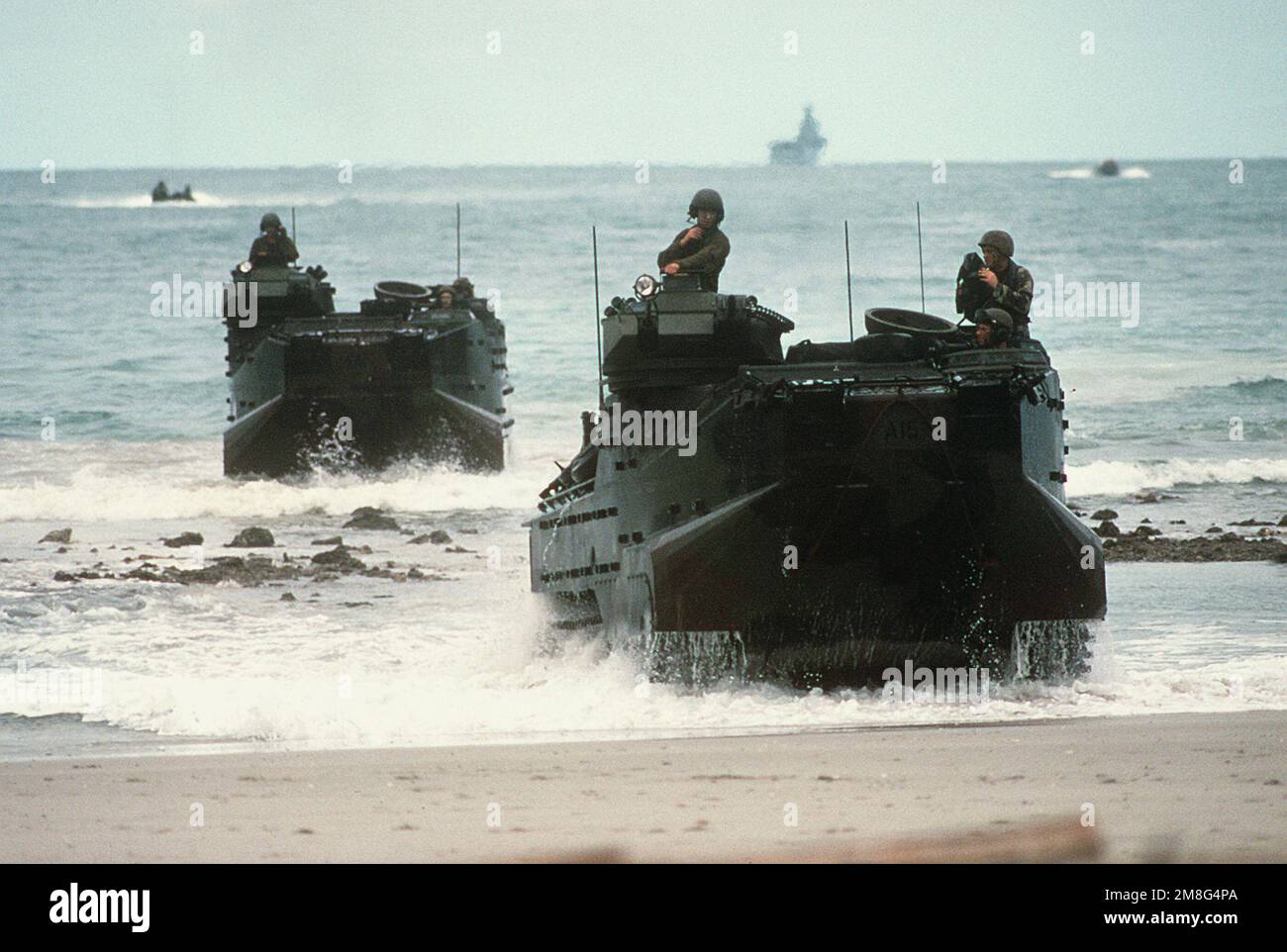 Members of 2nd Plt., Co. C, 3rd Amphibious Assault Bn., 11th Marine ...