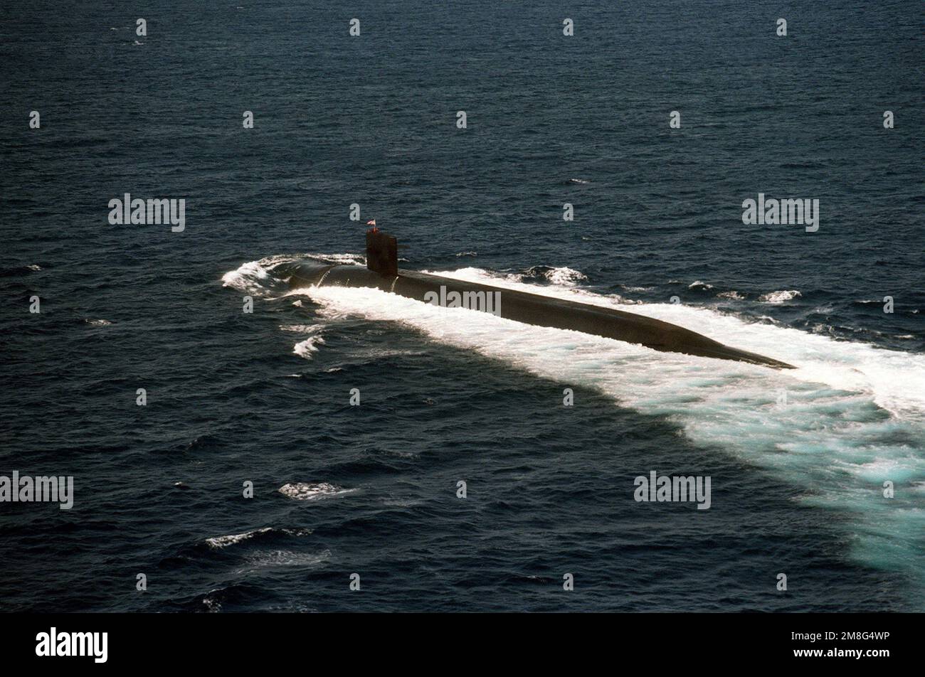An port quarter view of the U.S. Navy's newest nuclear-powered ...