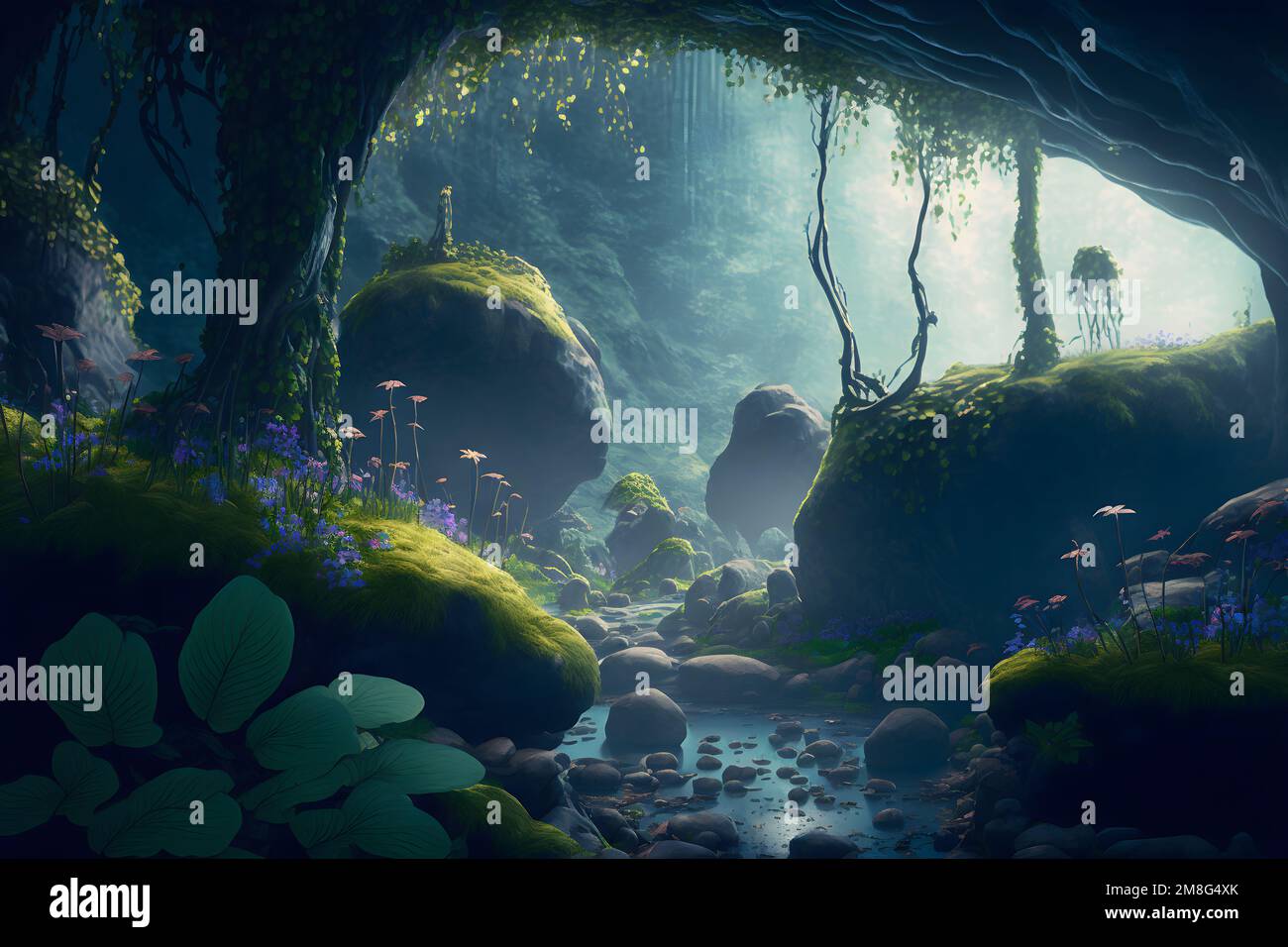 Mystical Forest Background