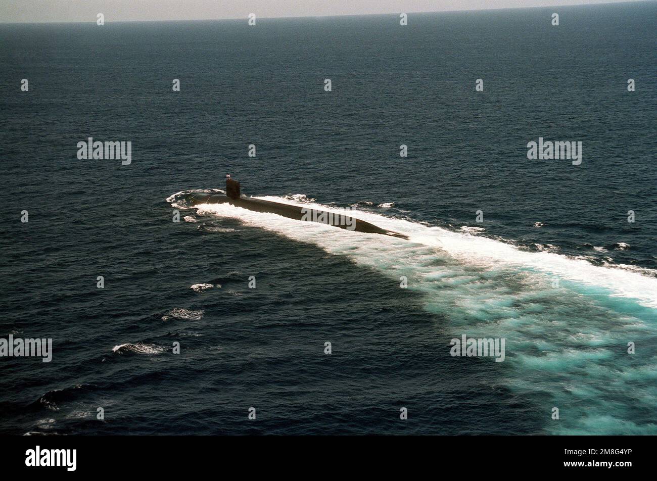 An port quarter view of the U.S. Navy's newest nuclear-powered ...
