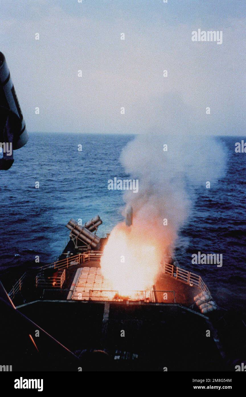 Copy image of BGM-109 Tomahawk cruise missile from its Mark 41 vertical ...