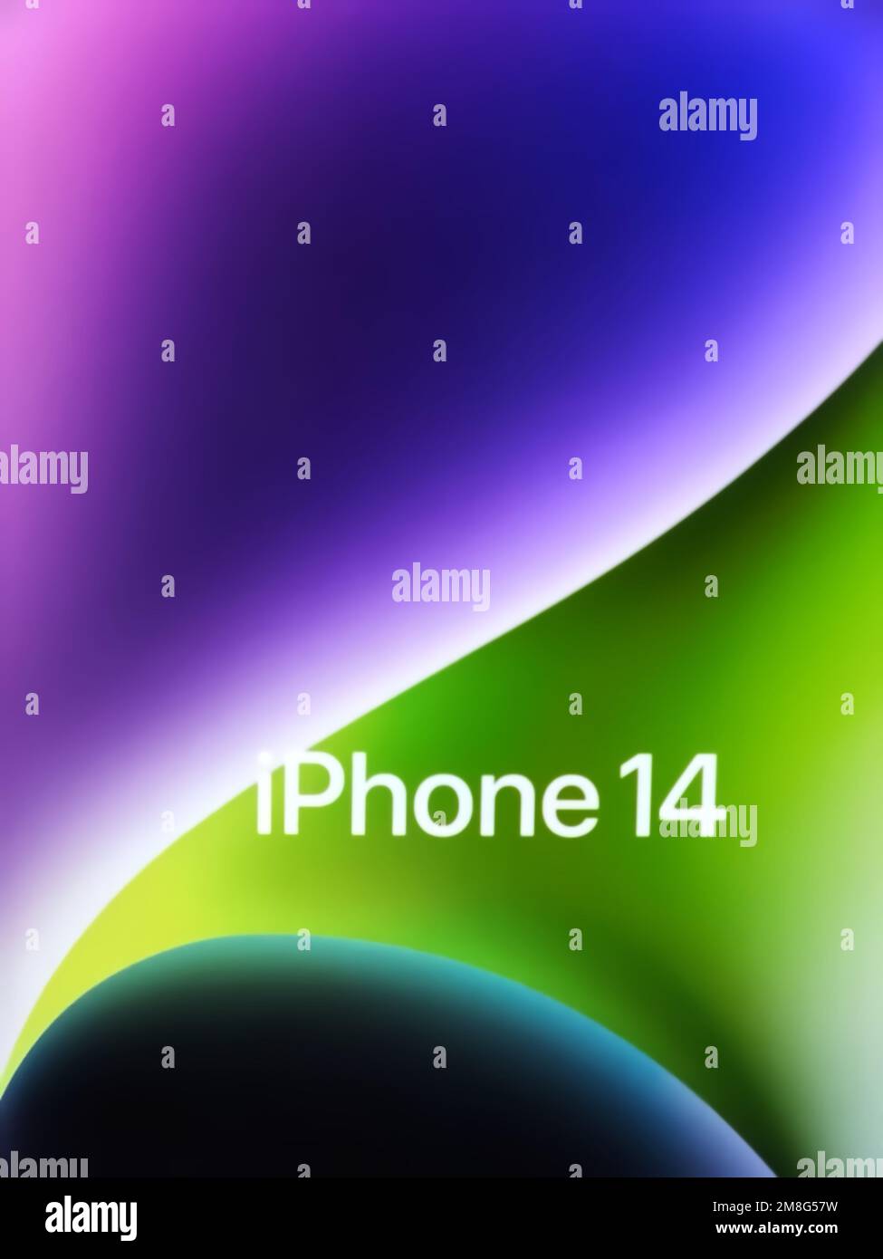 Display of an iPhone 14 handy Stock Photo - Alamy