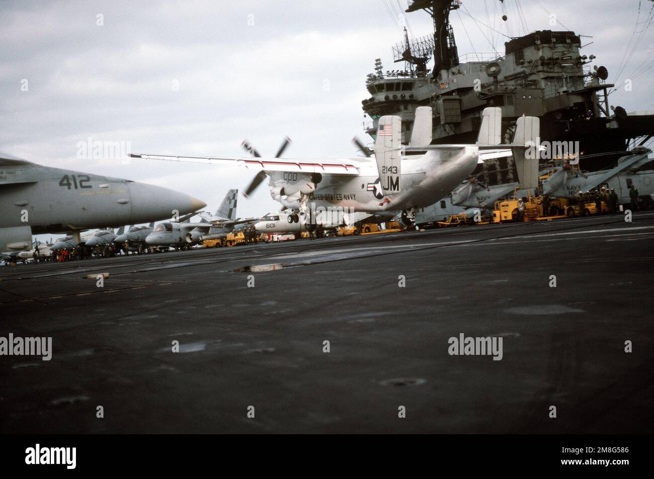 A Fleet Logistics Support Squadron 24 (VR-24) C-2A Greyhound aircraft ...