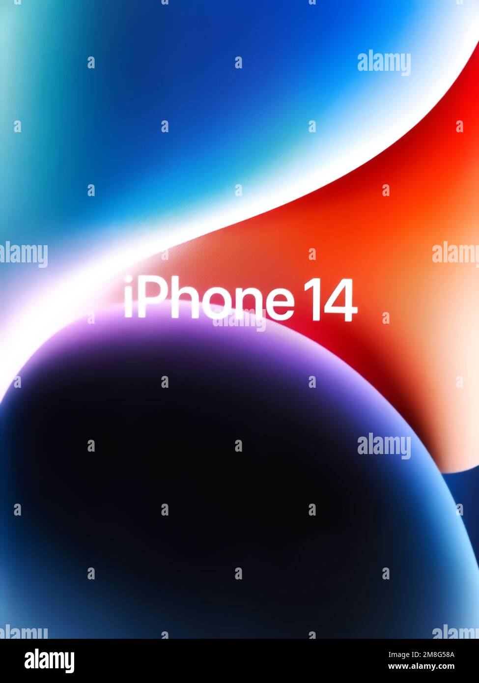 Display of an iPhone 14 handy Stock Photo - Alamy