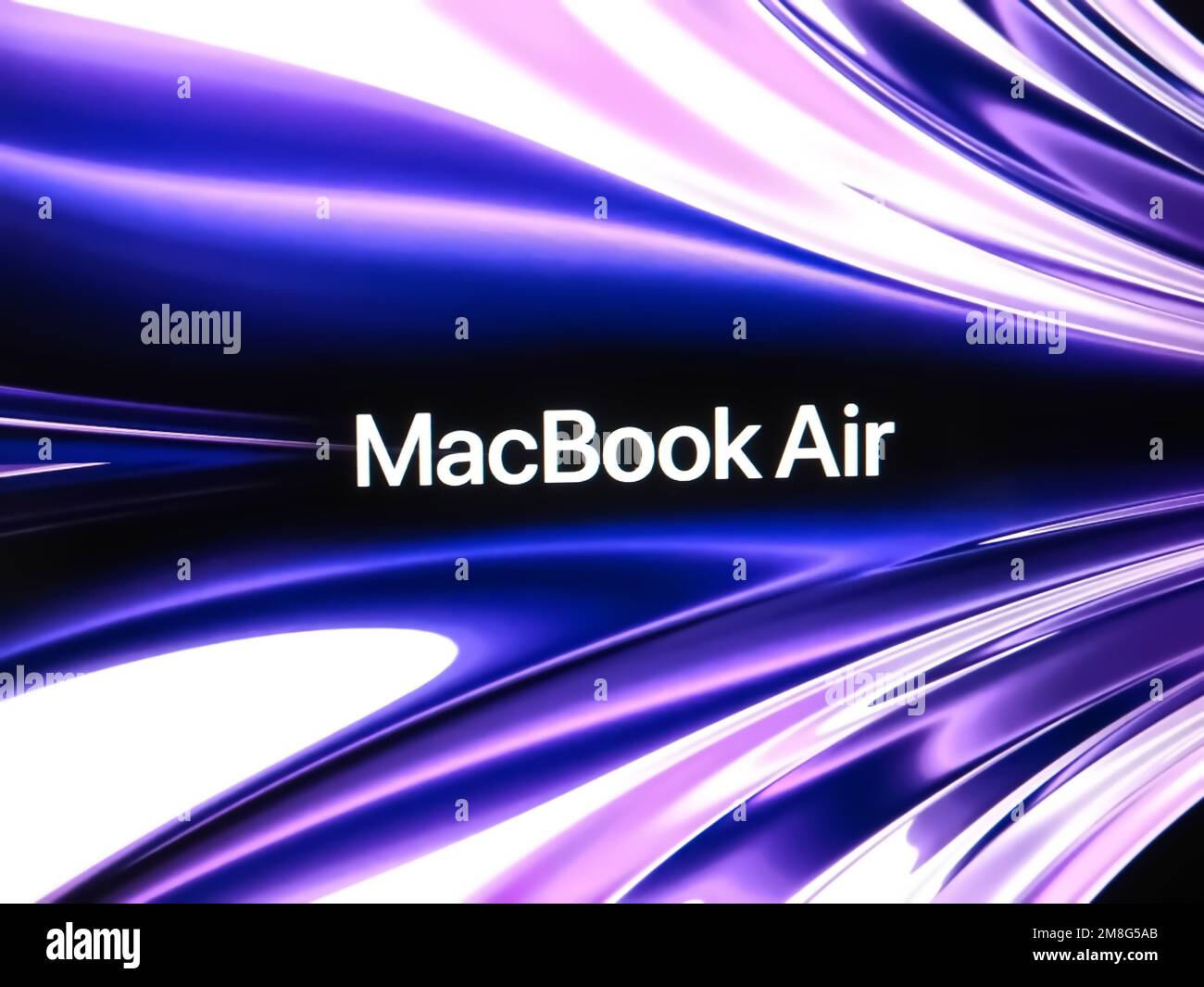 Display of an MacBook Air Stock Photo - Alamy