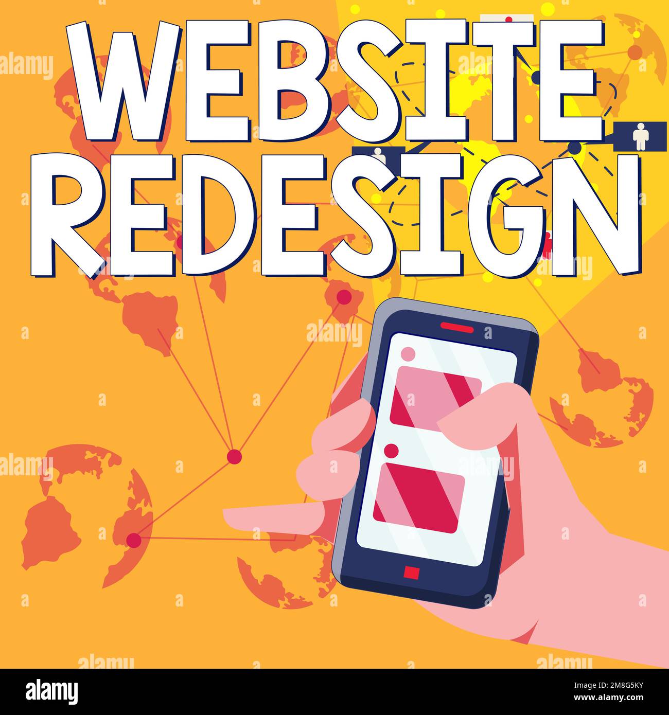 Inspiration showing sign Website Redesign. Conceptual photo modernize improver or evamp your ...