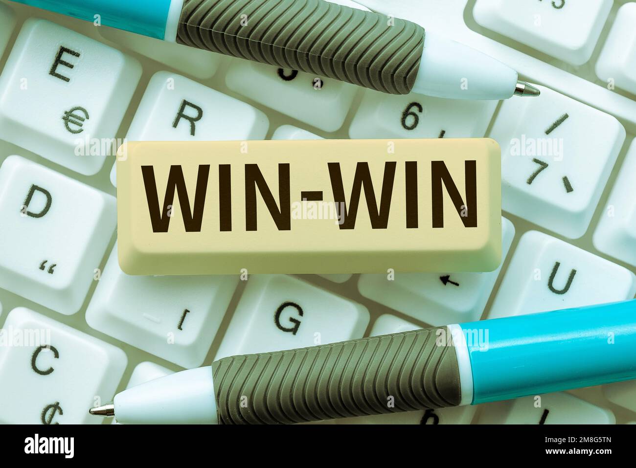 Text showing inspiration Win Win, Business idea Strategy for both parts ...