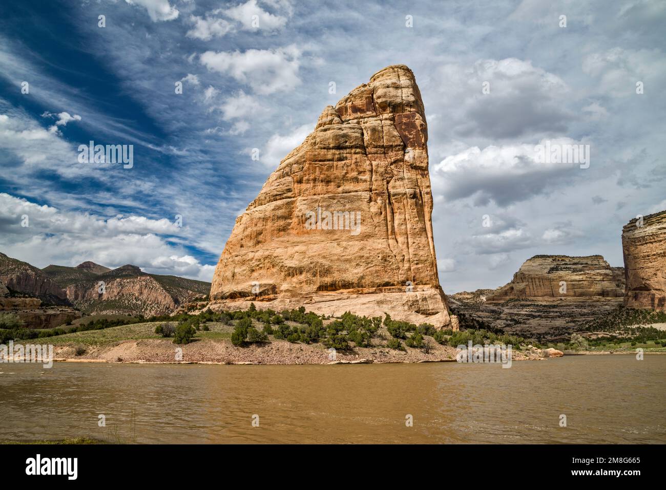 Steamboat Rock, Green River near Yampa River confluence, river access point, Echo Park, Dinosaur ...