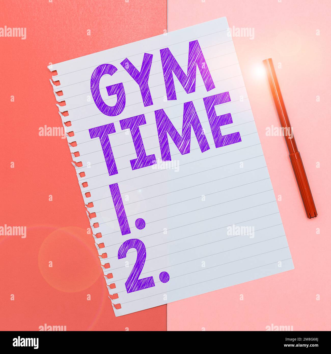 Text showing inspiration Gym Time. Business overview a motivation to ...
