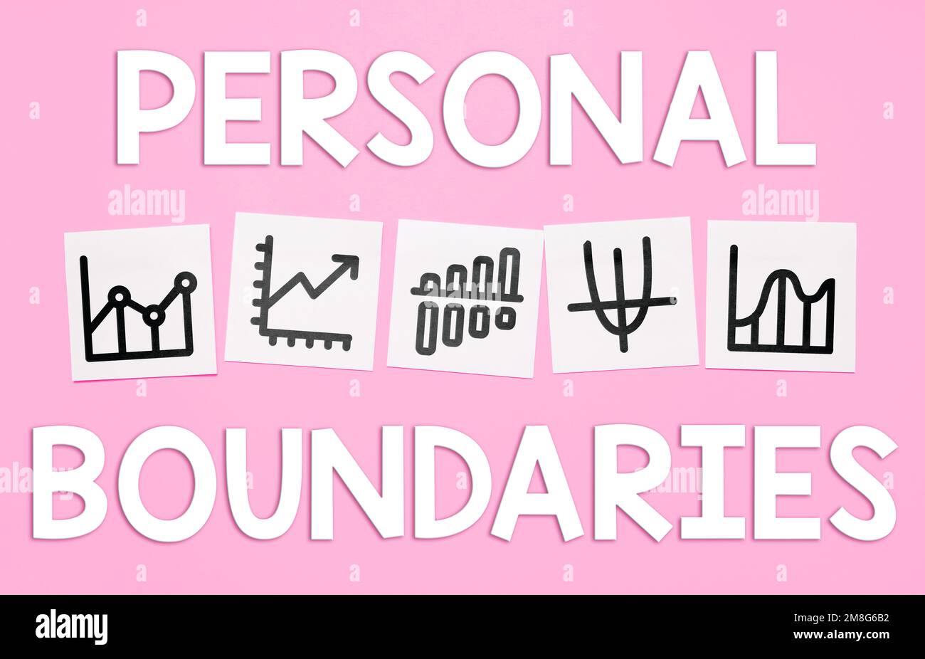 Sign displaying Personal Boundaries. Word Written on something that ...