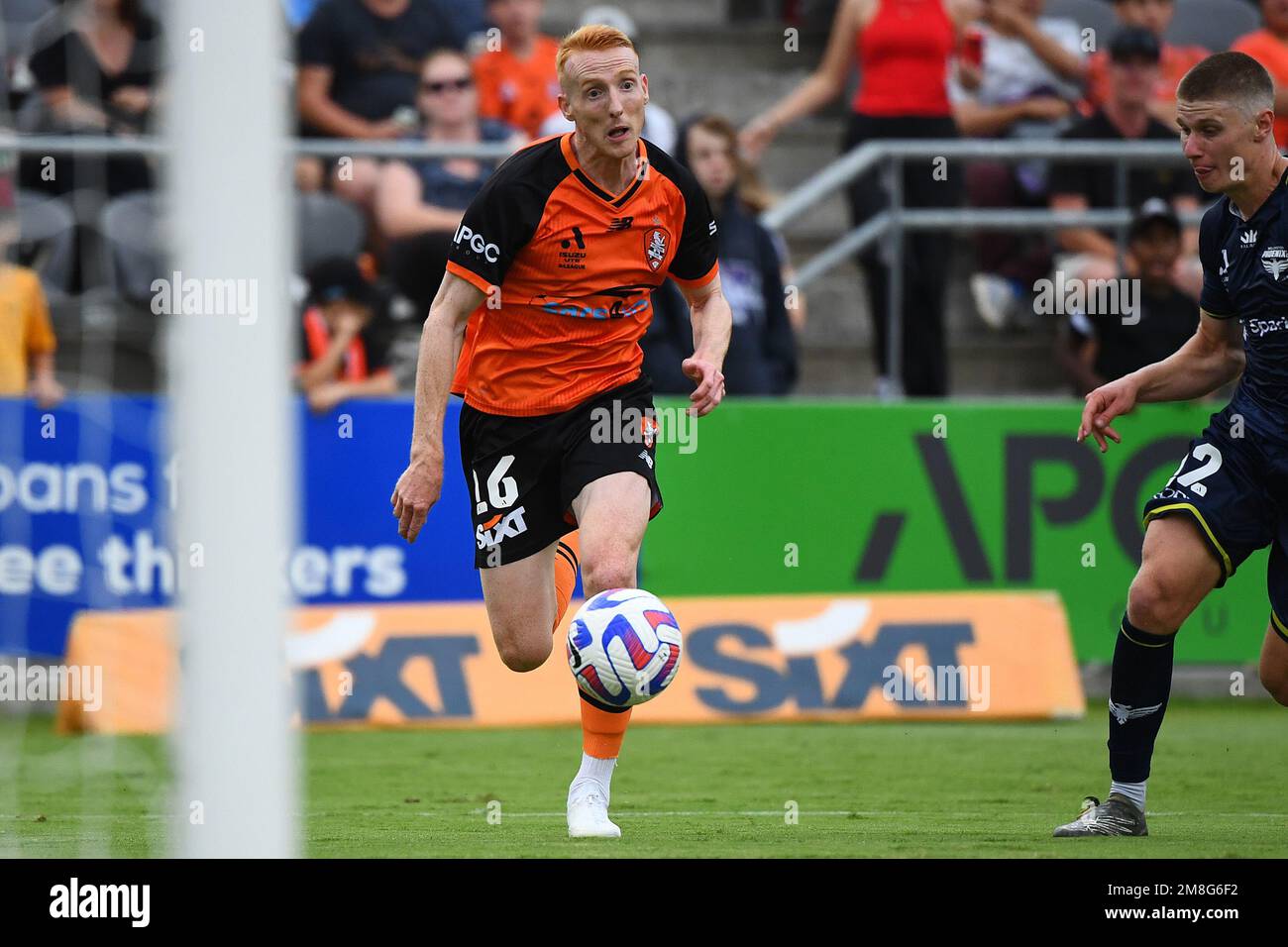 Joshua Brindell-South of the Roar makes a run during the A-League Men's ...