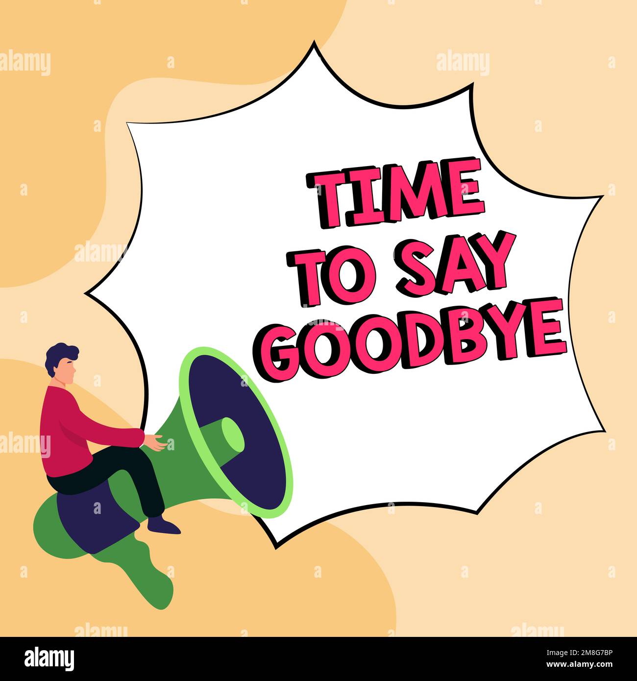 Writing displaying text Time To Say Goodbye, Internet Concept Bidding ...