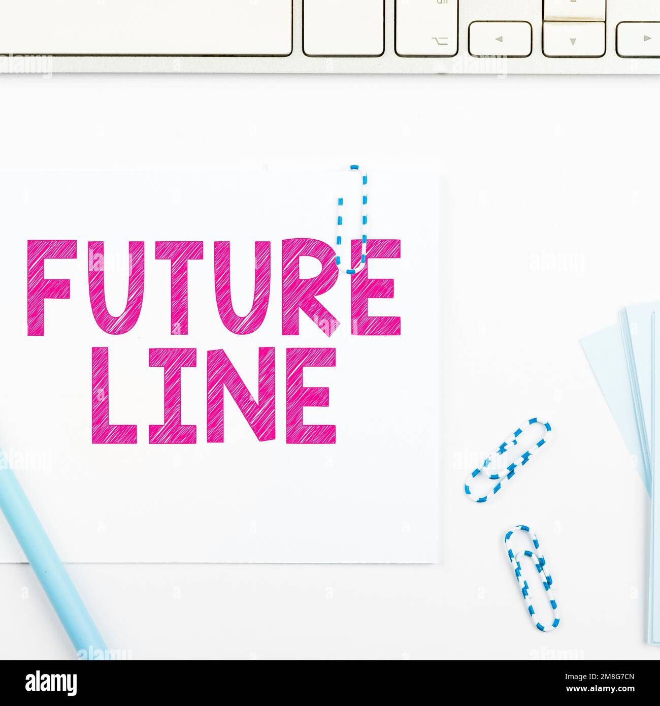 Conceptual caption Future Line. Business approach In the future Debt ...