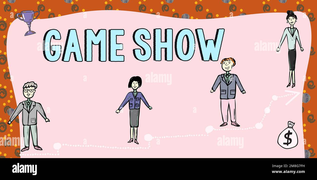 Writing displaying text Game Show, Business concept Program in ...