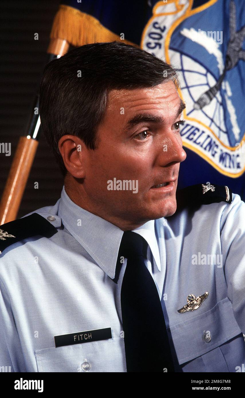 COL. Russell W. Fitch Jr., commanding officer of the 305th Air ...