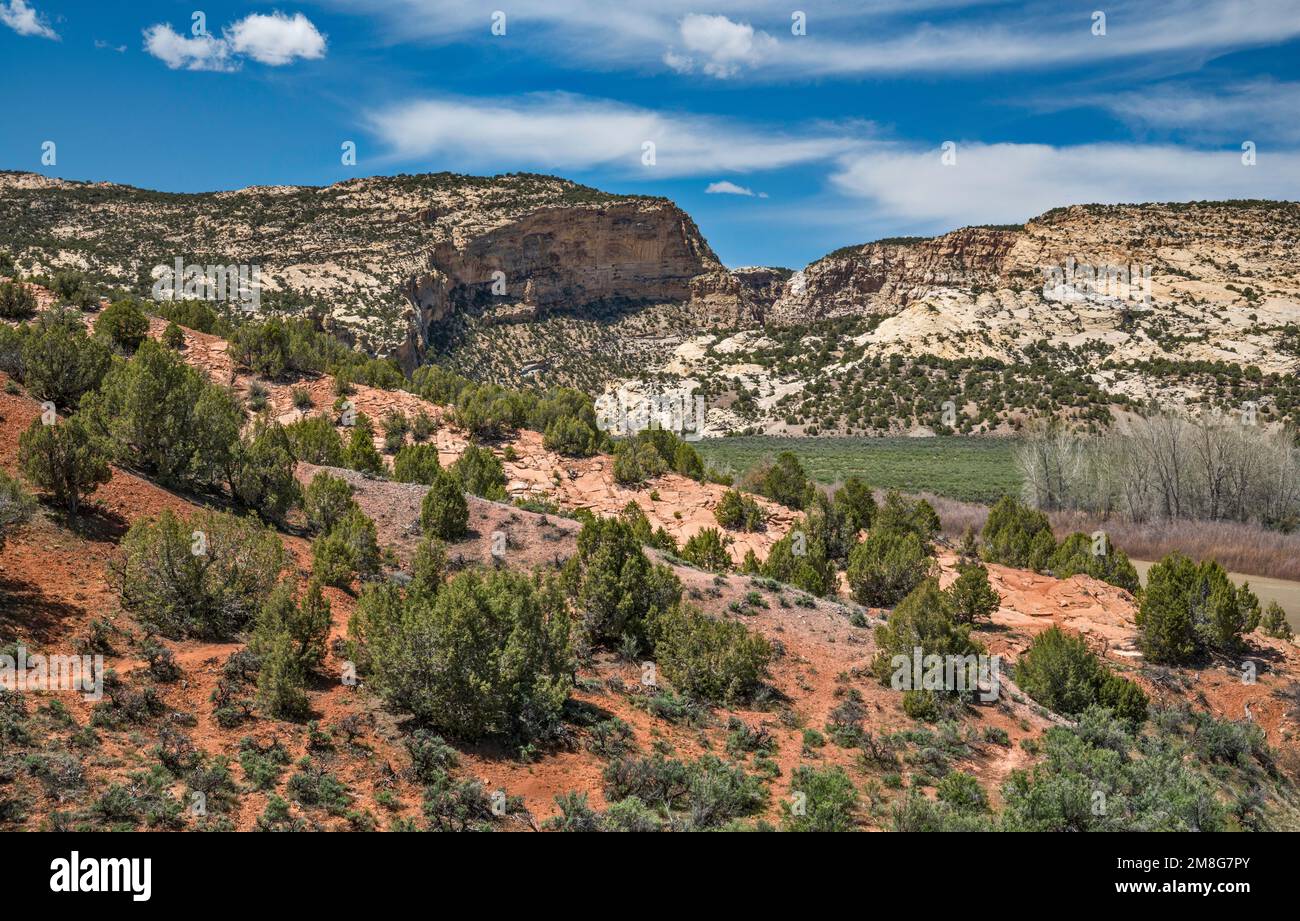 Yampa Canyon of Yampa River, Steps Trail, The Steps area, Deerlodge ...