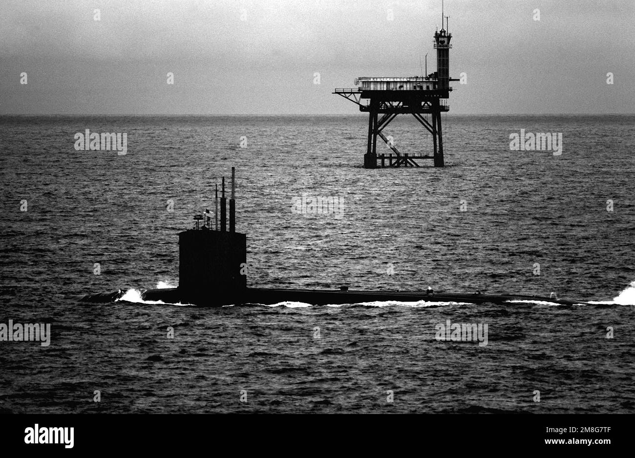 A port quarter view of a Sturgeon class nuclear-powered attack ...