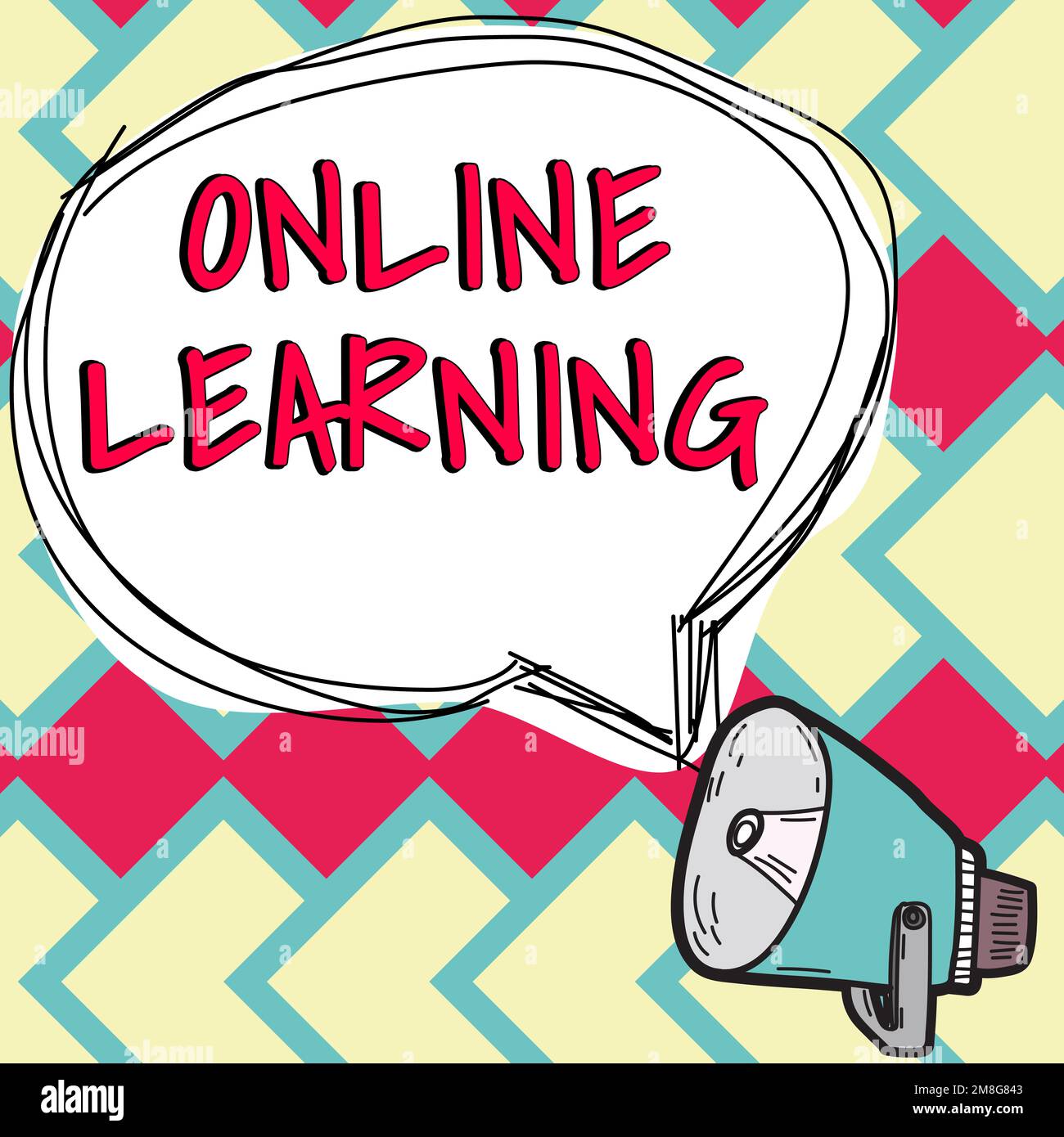 Text sign showing Online Learning. Internet Concept Larning with the ...