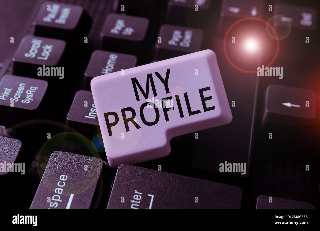 Conceptual display My Profile. Word for record of your personal ...