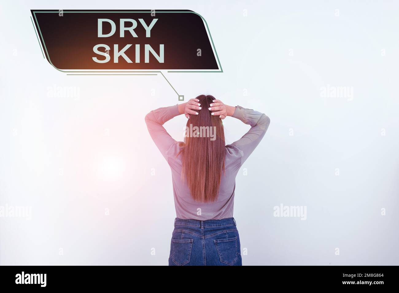 Inspiration showing sign Dry Skin. Word Written on uncomfortable ...