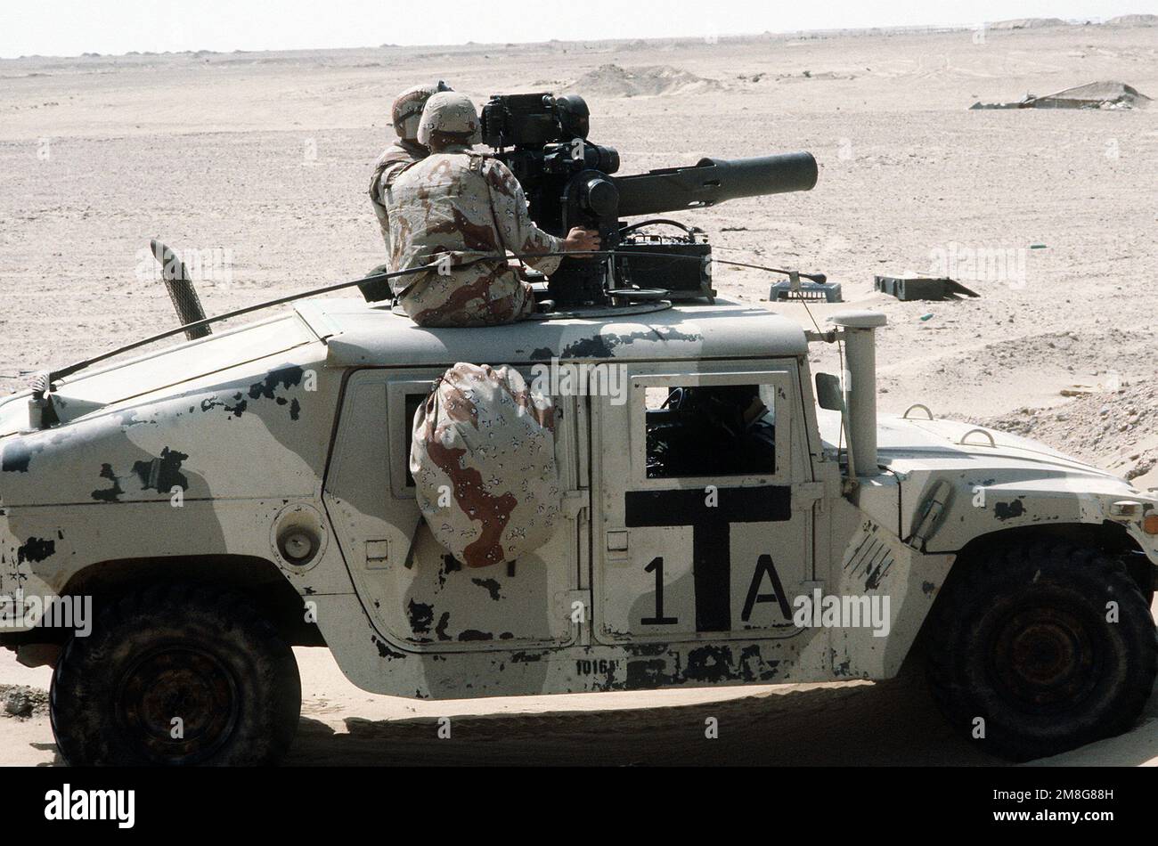 Marines man a BGM-71 Tube-launched Optically-tracked Wire-guided (TOW ...