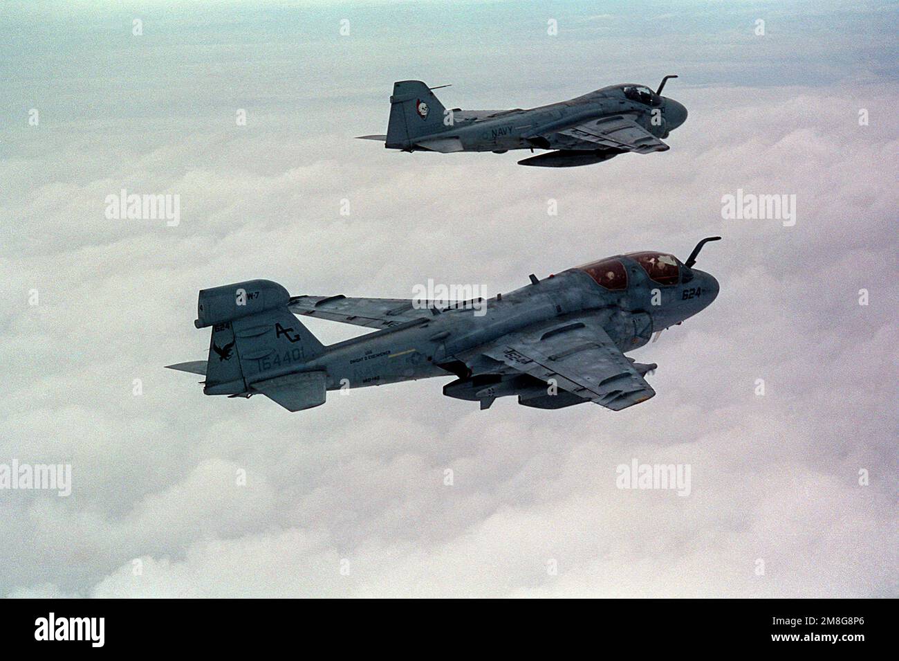 An air-to-air right side view of a Tactical Electronic Warfare Squadron ...