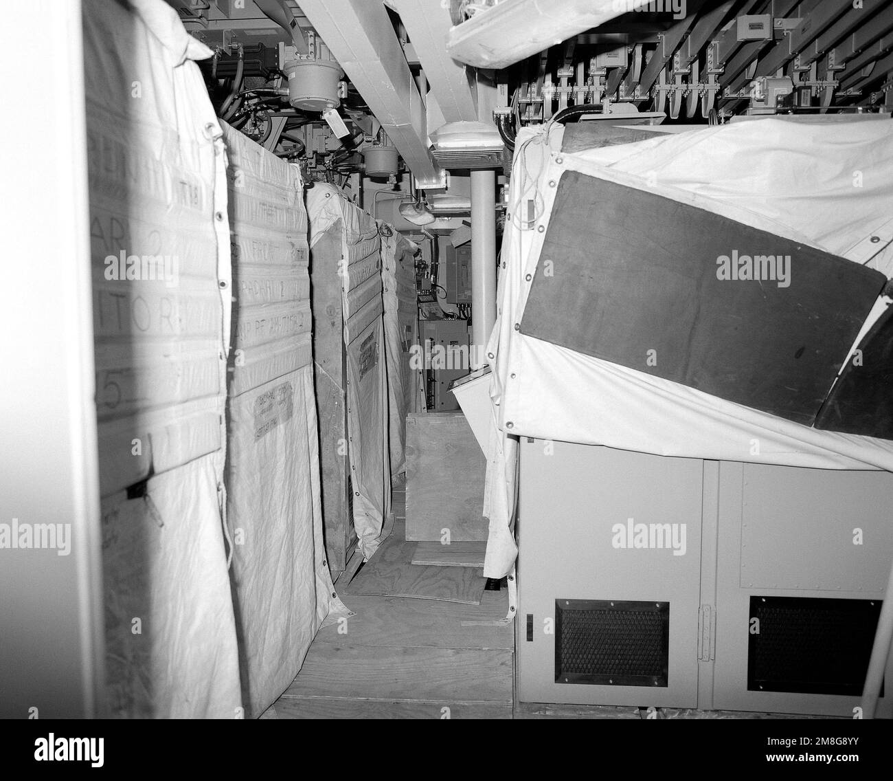 Aegis radar room Number 2 on the guided missile curiser LAKE ERIE (CG ...