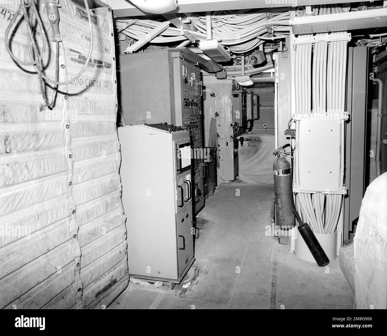 The internal communication and gyroscope room No. 1 on the guided ...