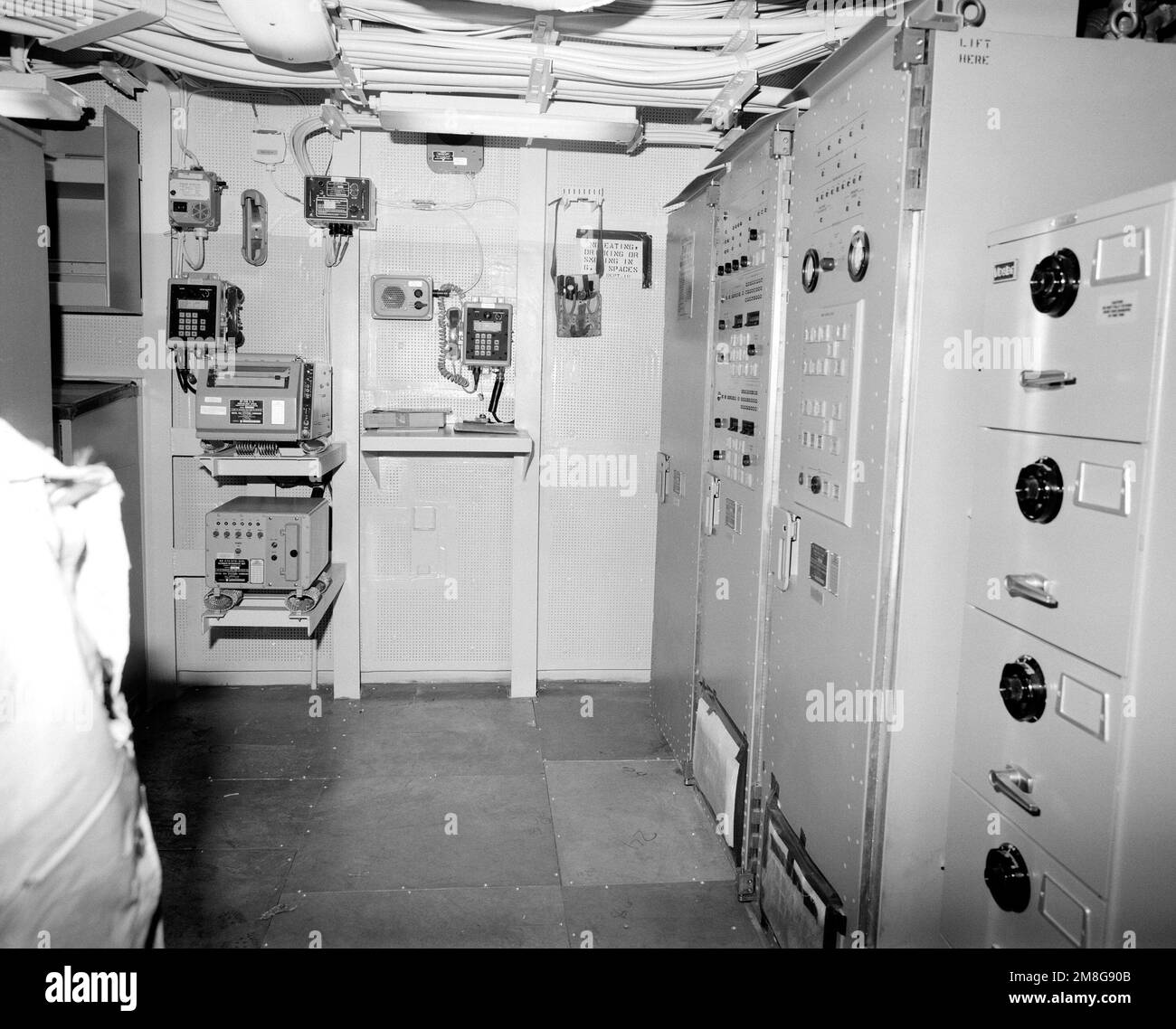 The internal communication and gyroscope room No. 2 on the guided ...