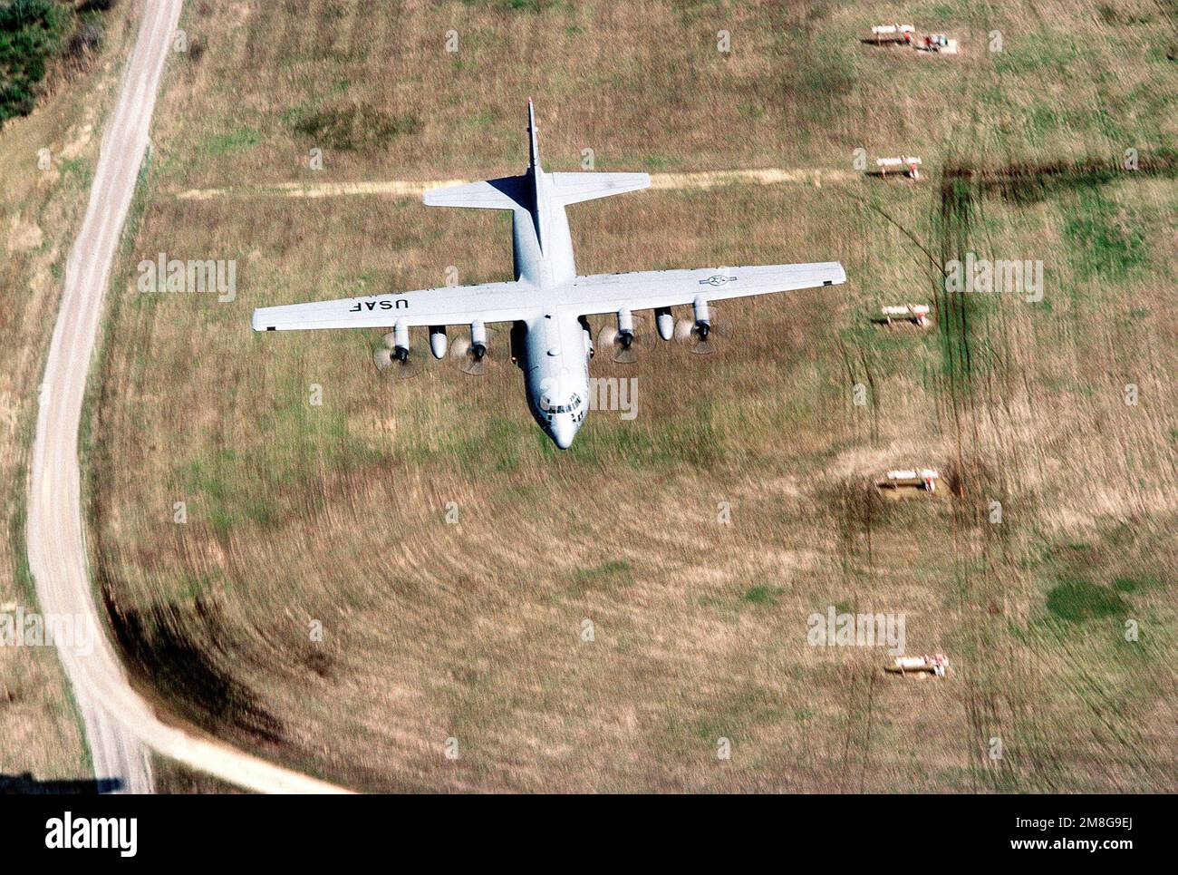 Air to Air top front view of a 314th Airlift Wing, Air Mobility Command ...