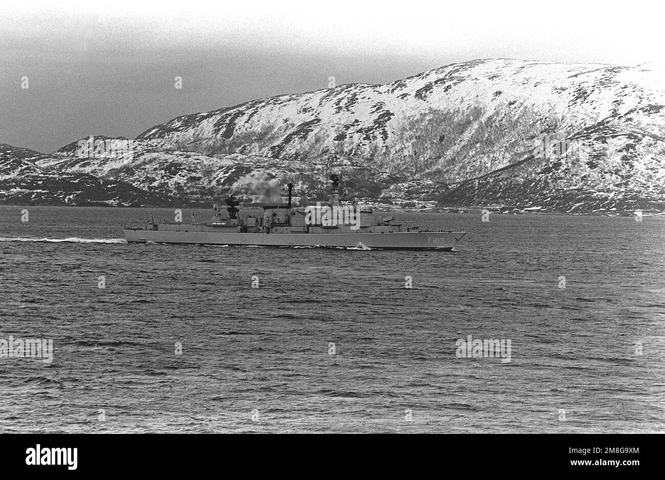 A starboard side view of the Netherlands guided missile frigate HRMS ...