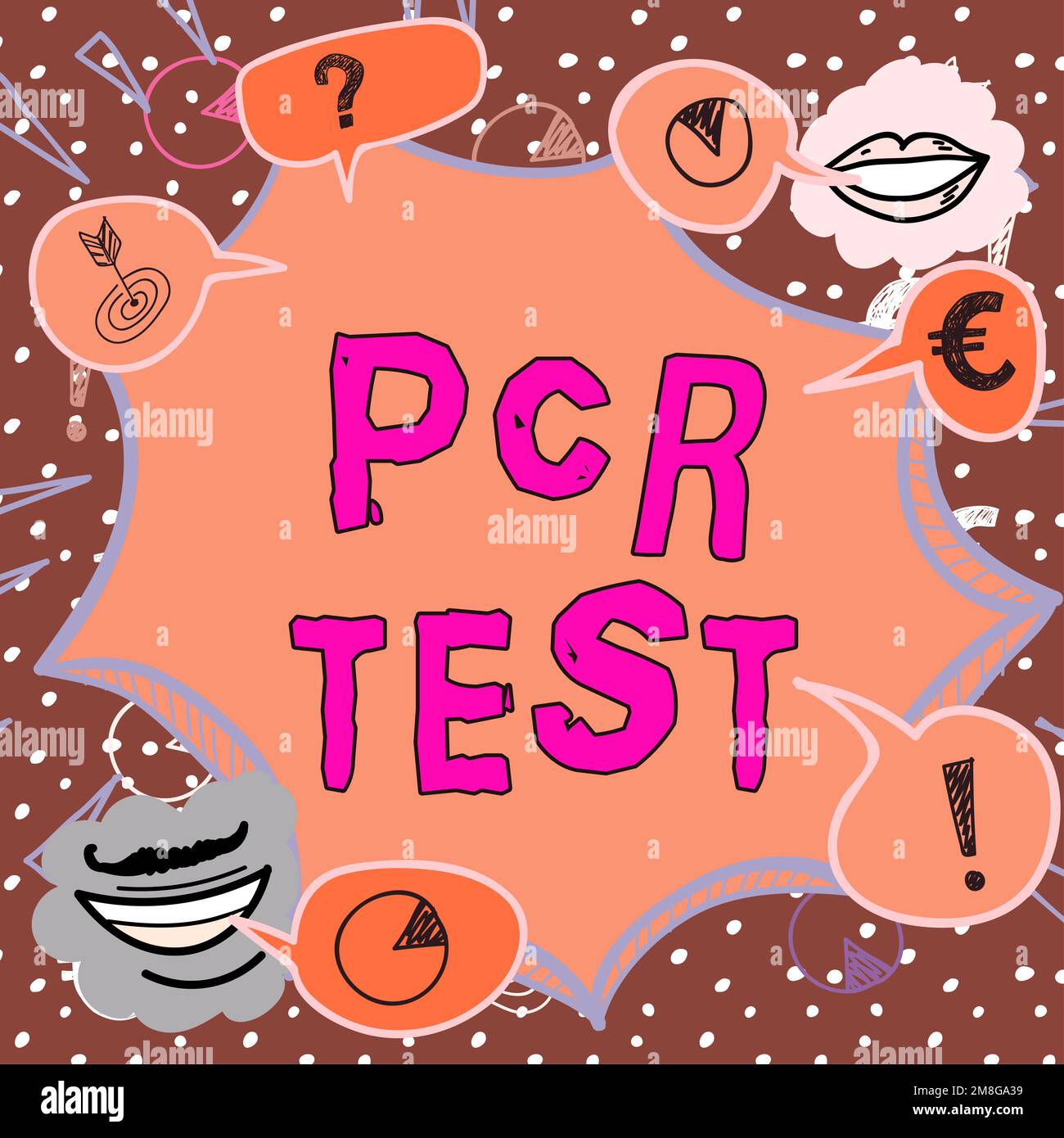 Text caption presenting Pcr Test, Concept meaning qualitative detection ...