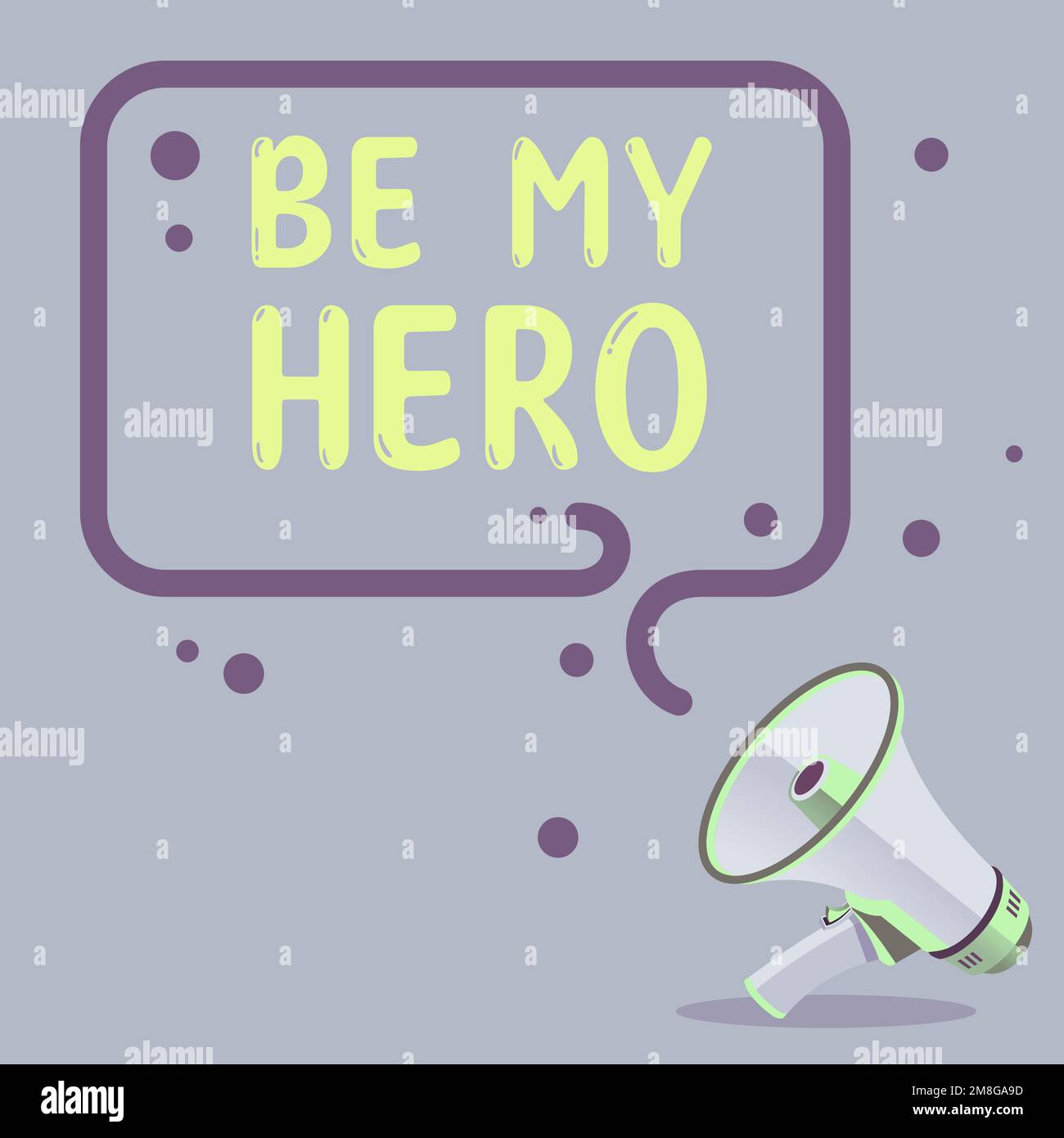 Text showing inspiration Be My Hero. Word Written on Request by someone ...