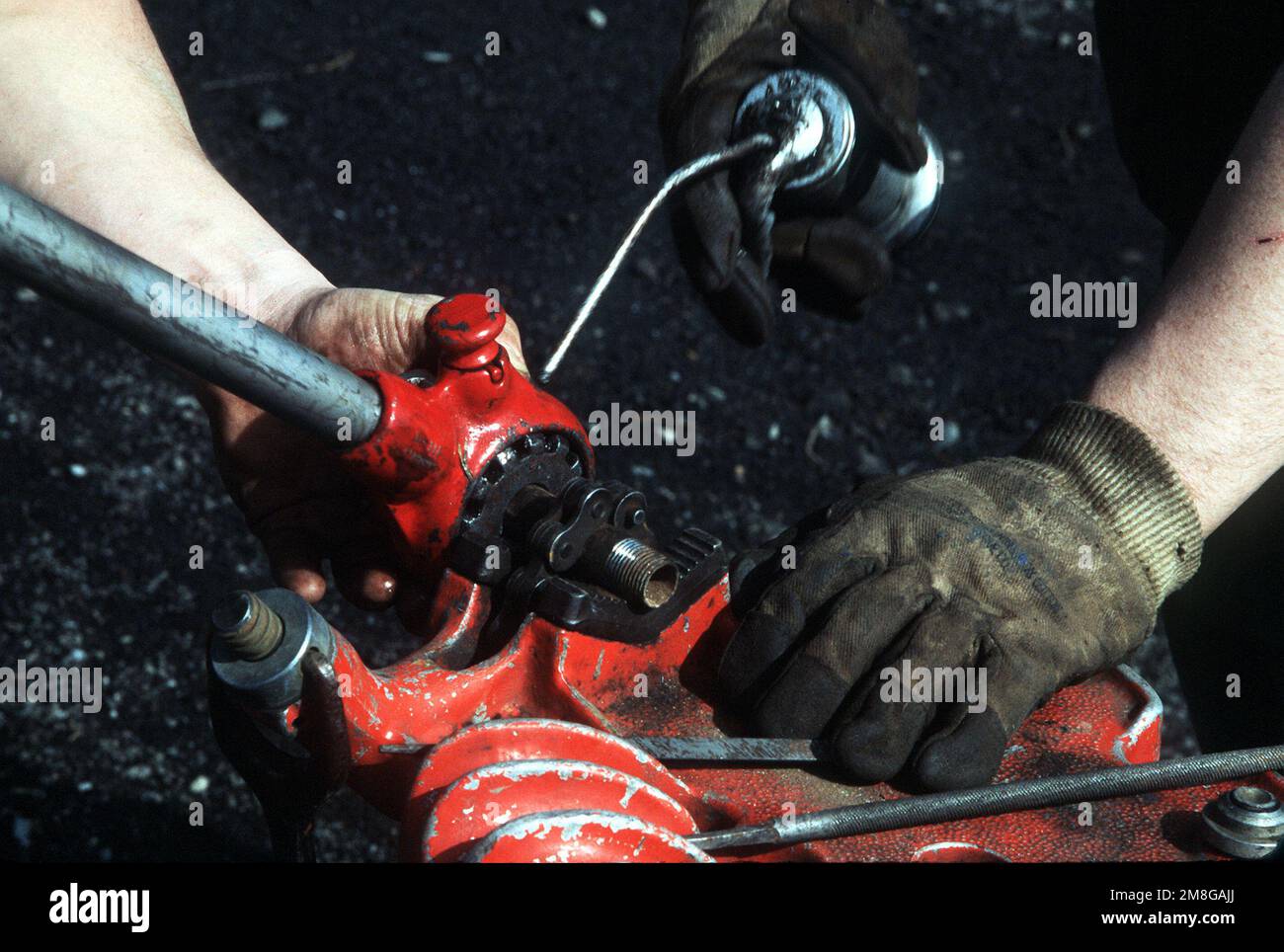 Members of Naval Mobile Construction Battalion 5, Detachment Fuji ...