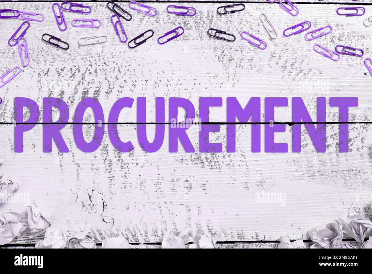 Sign displaying Procurement. Business overview Procuring Purchase of ...