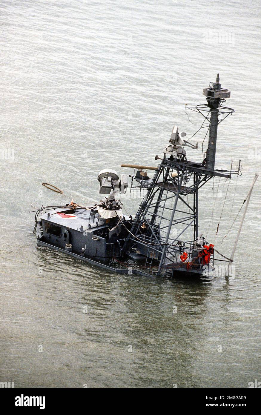 Iraqi fast patrol boat FPB-57 is sunk after being hit by a British Skua ...