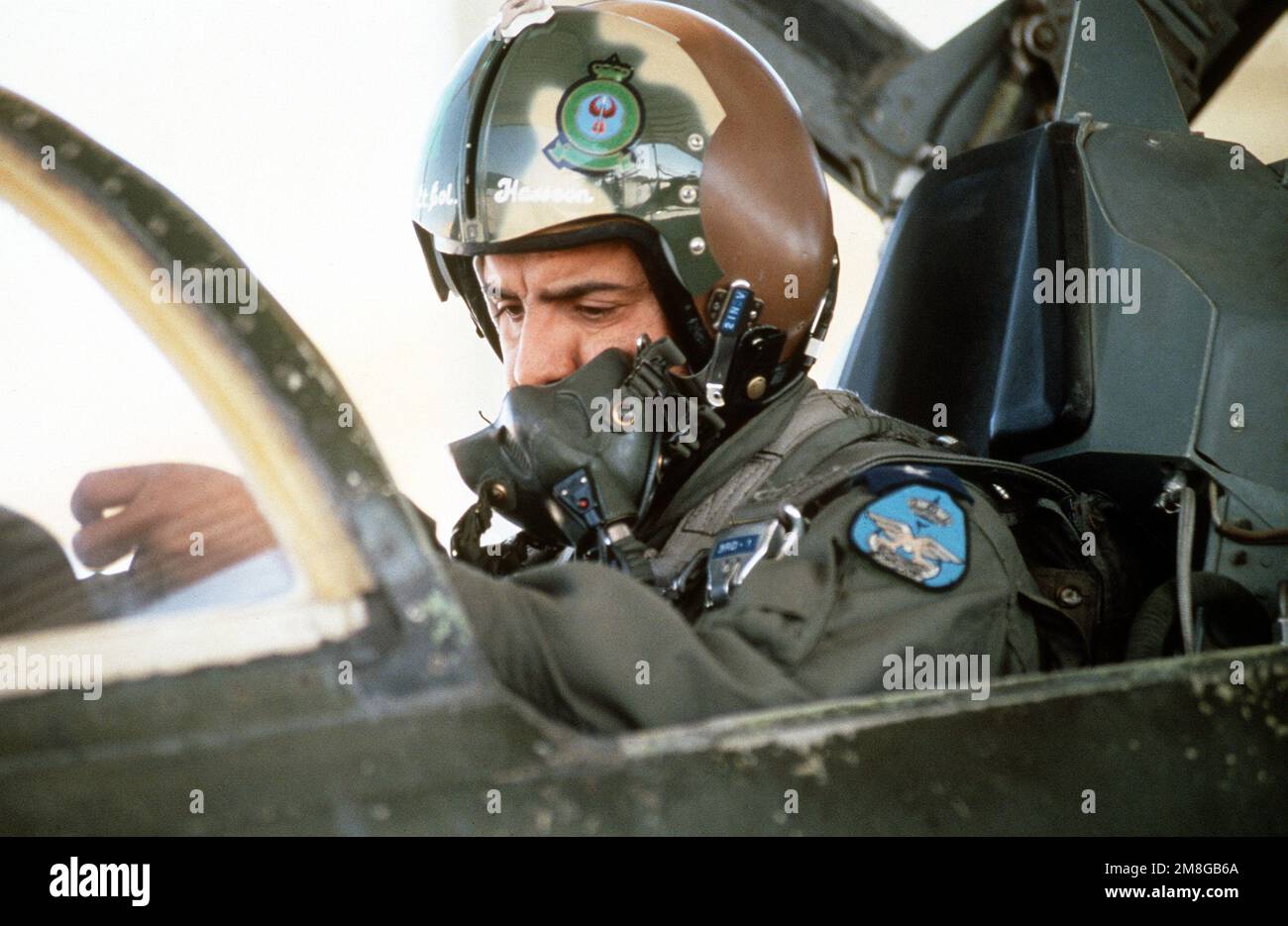 LT. COL Hassoon, 3rd Squadron commander of the Royal Saudi Air Force ...